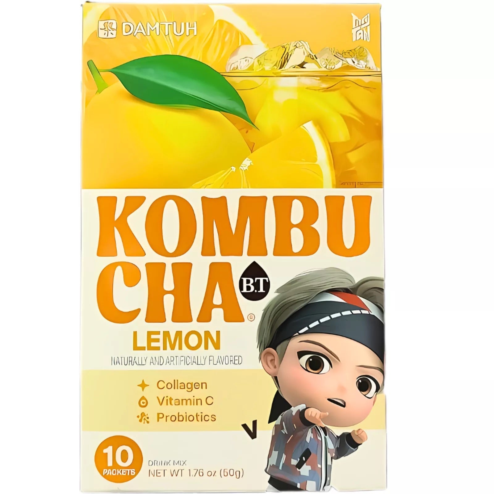 DAMTUH BT21 BTS Kombucha Zitronen 50g (10x5g) - MAOMAO
