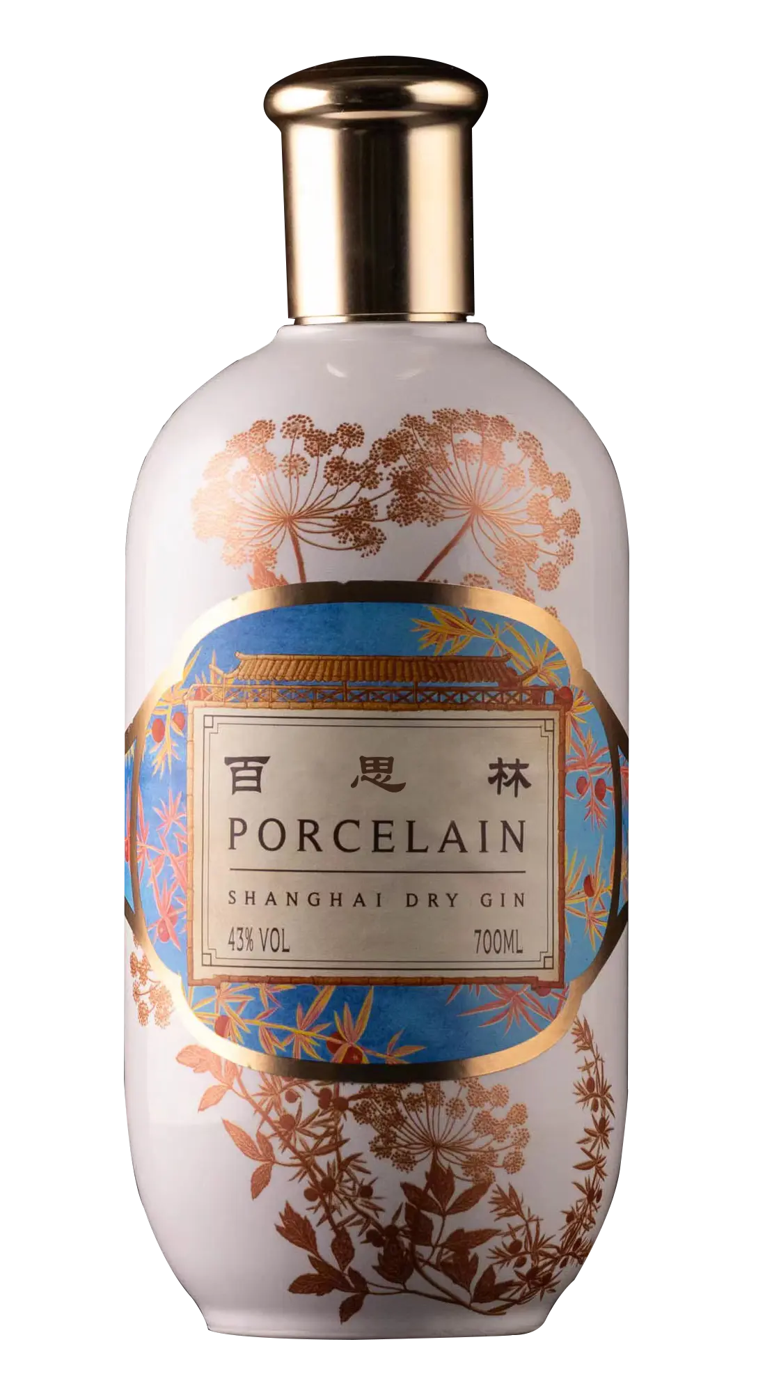 PORCELAIN Shanghai Dry Gin (43% Alc.) 700ml - MAOMAO