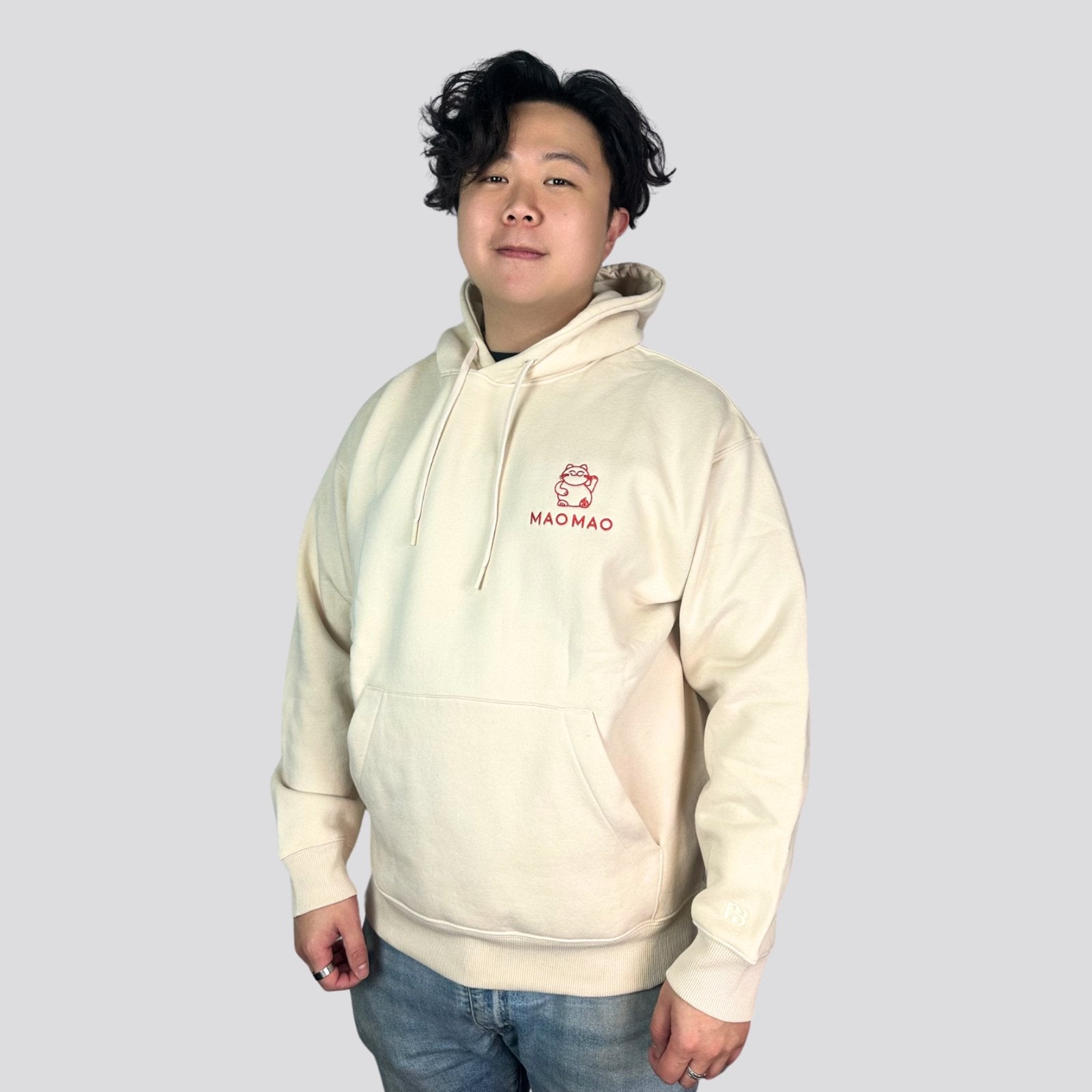 MAOMAO Hoodie (beige/black) - MAOMAO
